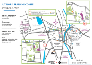 Cinq sites de formation - IUT NFC